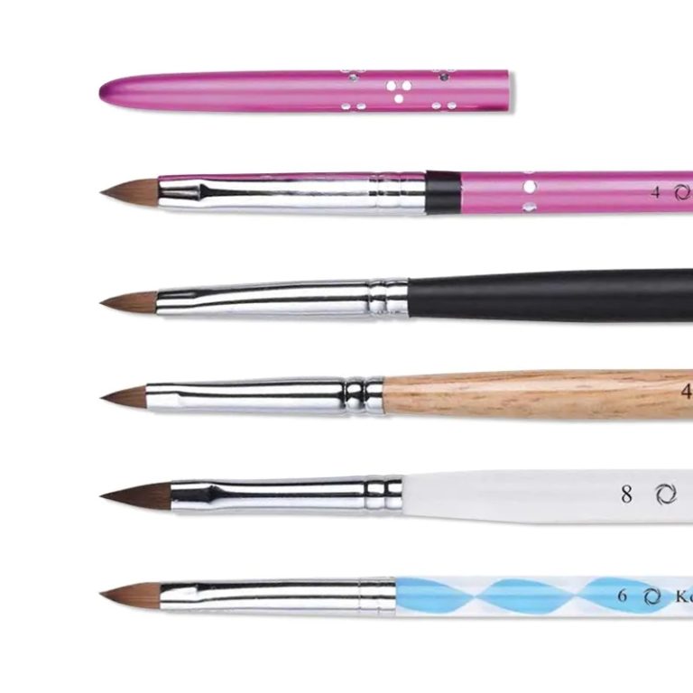 Liquid cherry blossom acrylic nail brush